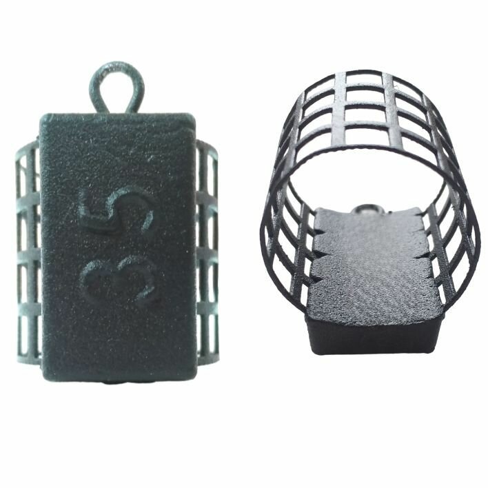 2 Кормушки круглые фидерные наперсток для зимней и летней рыбалки. 35 гр. Черные.