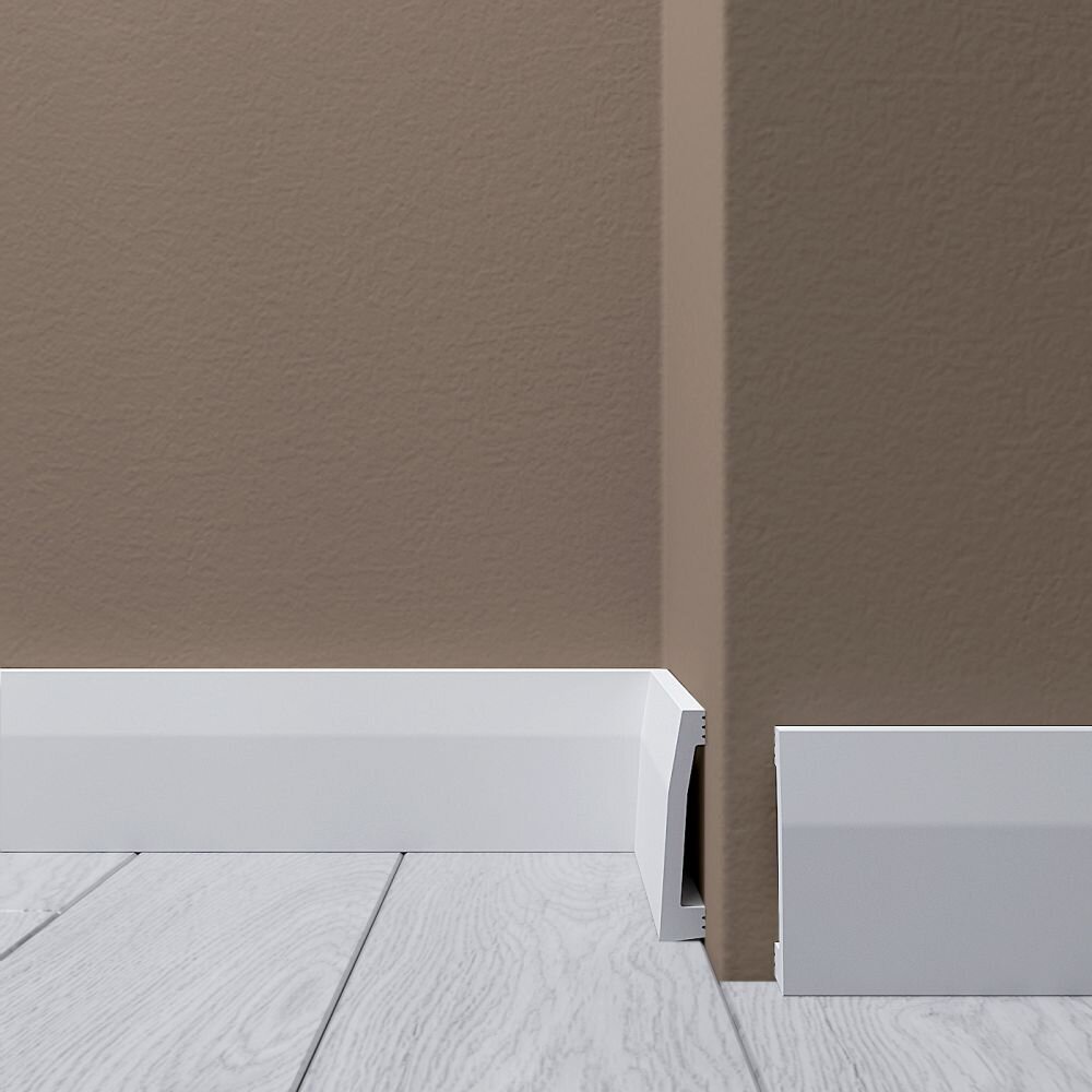 Плинтус Напольный XPS Polymer Де-Багет Н 10 60/12 Д2000хШ12хВ60 мм.