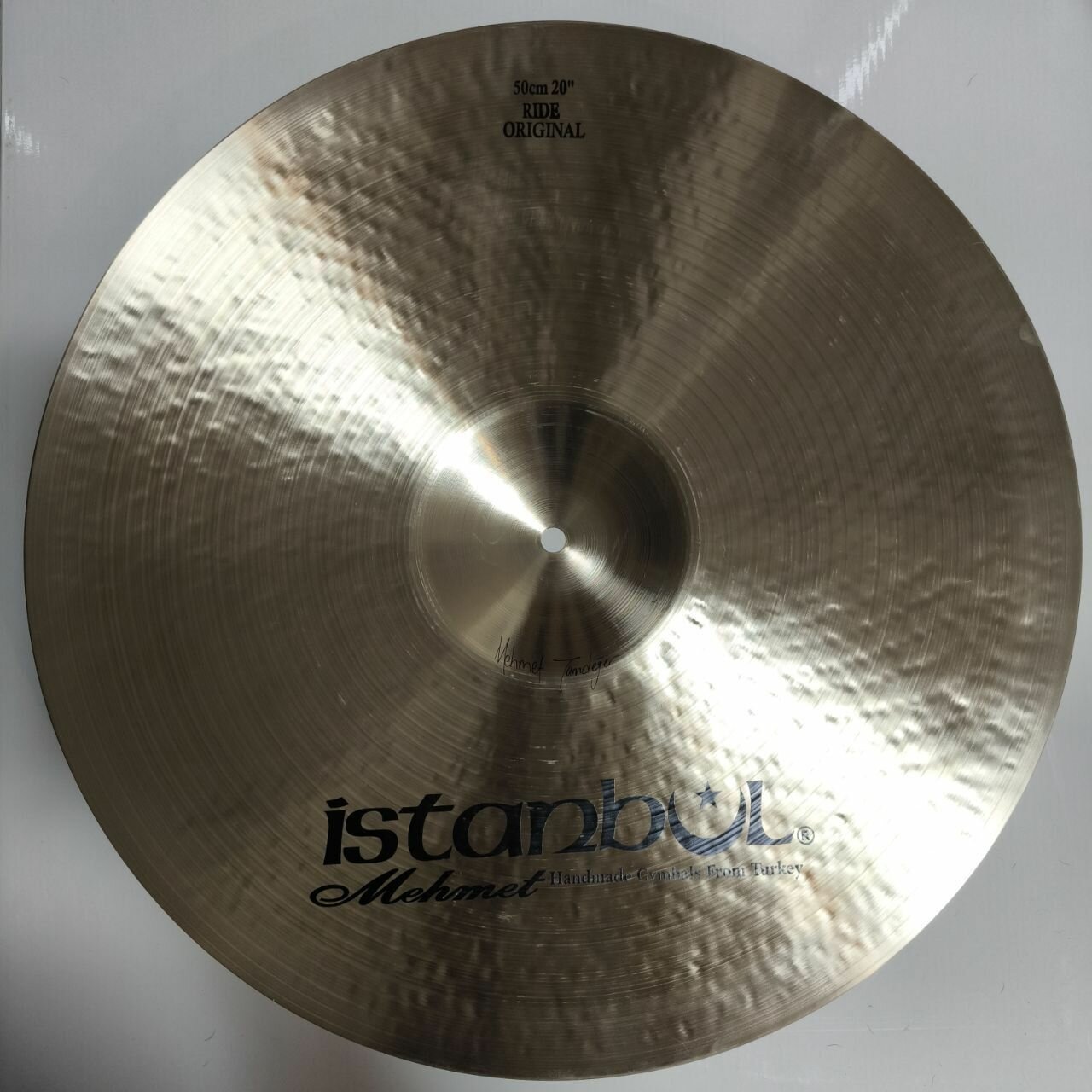 Тарелка для барабанов Istanbul Mehmet TRADITIONAL RIDE ORIGINAL 20 дюймов, колокольная бронза В20, ручная ковка.