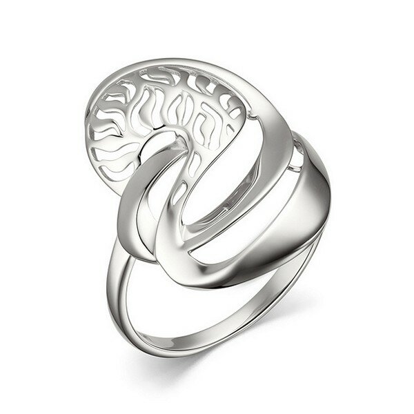 Кольцо, серебро, 925 проба, родирование