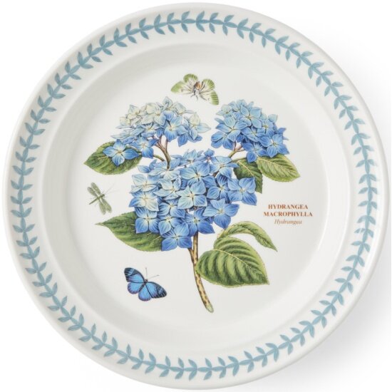 Тарелка обеденная Portmeirion Ботанический сад. Летний луг Гортензия 25,5 см, фаянс (PRT-BGM05052-37)