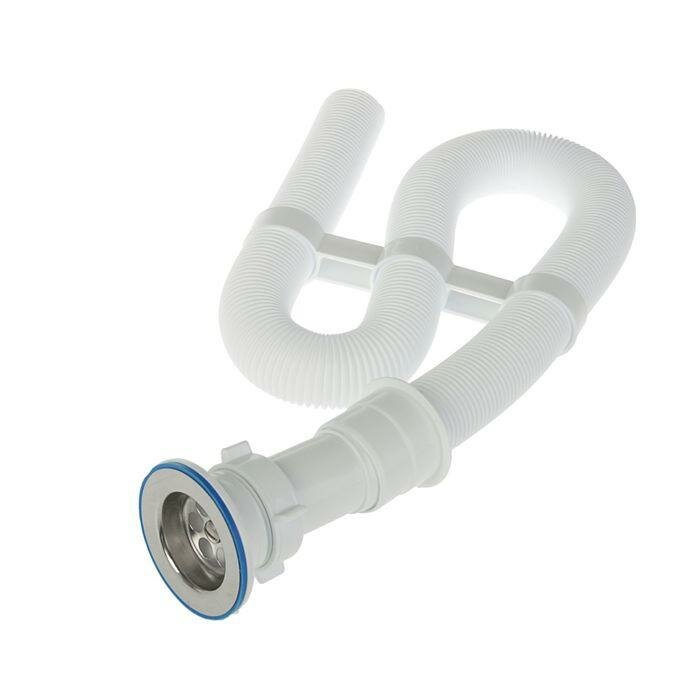 Сифон орио гофрированный нерж. АС-3011