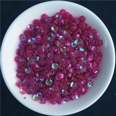 Блестки 4 мм, цвет Transparent Fuchsia