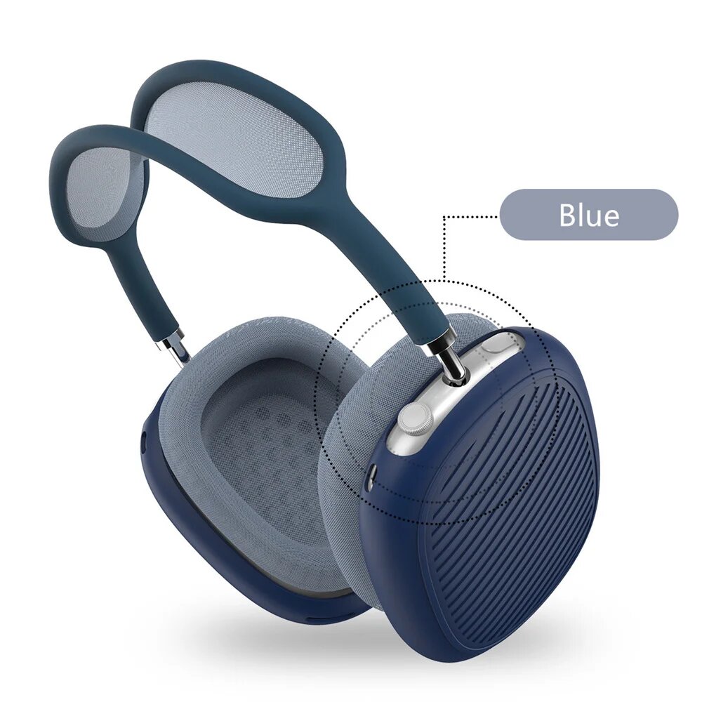 Силиконовый чехол для AirPods Max, синий