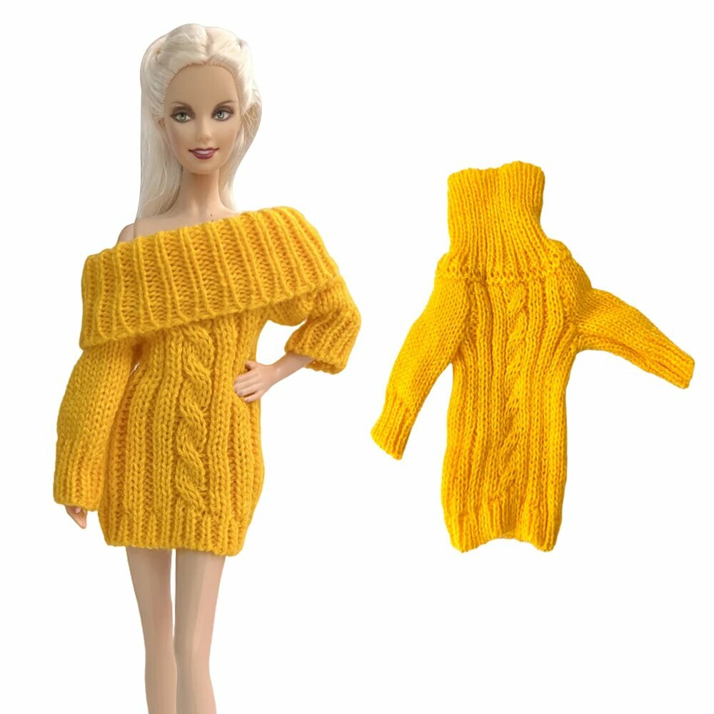 NK Желтый свитер для куклы 1/6 Желтый, Not Include Doll