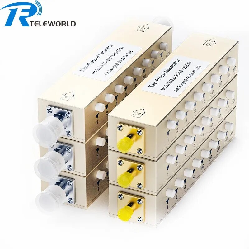 Регулируемый радиочастотный аттенюатор Key Press 2-3 ГГц 10W DC-3GHz, SMA 0-90dB