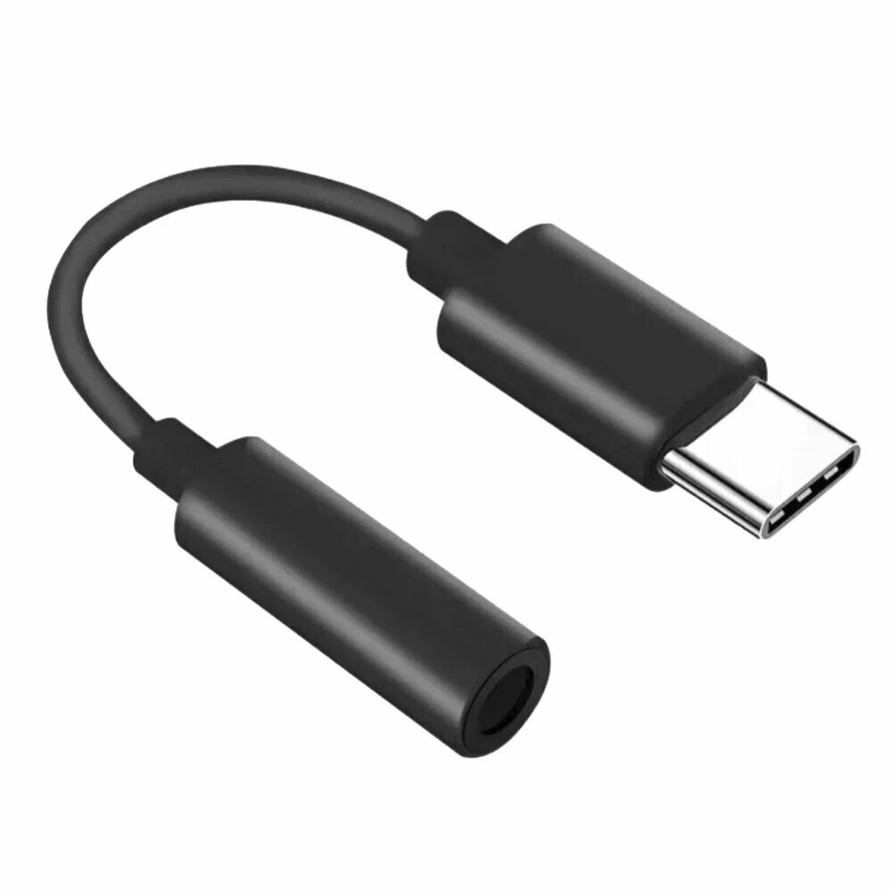 Для Iphone 15 Plus 15 Pro Max USB Type C к разъему 3,5 мм Аудиокабель Наушники Aux Адаптер для Black