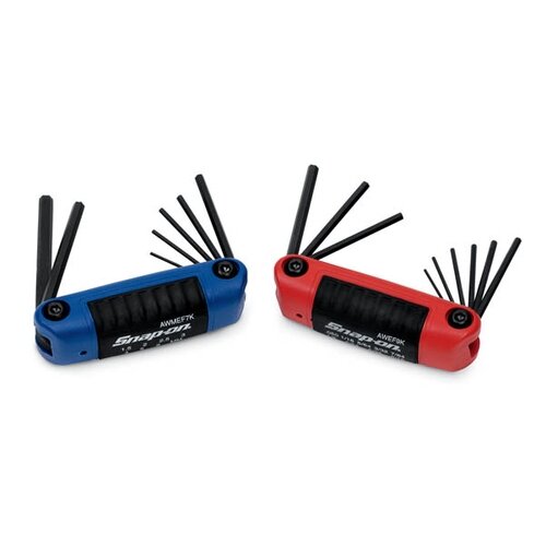 Два набора (дюймовый AWEF9K и метрический AWMEF7K) ключей для винтов с внутренним шестигранником AWCPEF16K