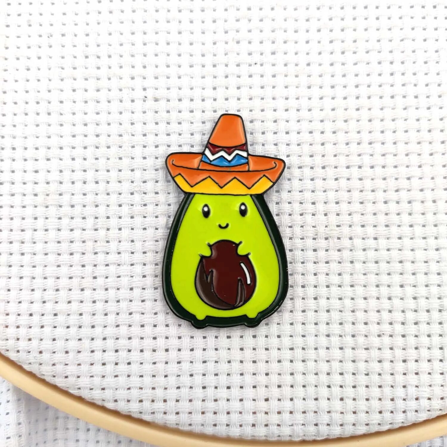 Игольница магнитная Avocado в шляпе, зеленый