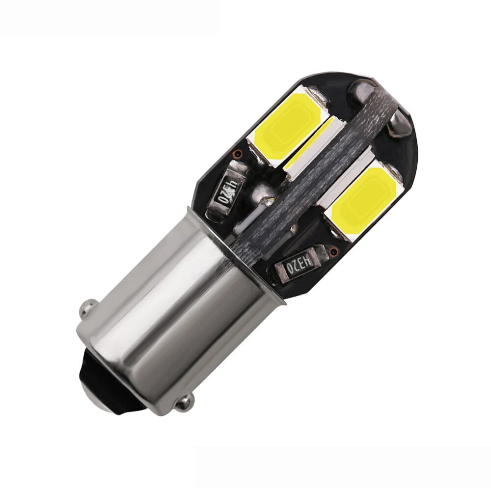 Авто светодиодный светильник BA9S T4W BAX9S H6W BAY9S H21W 8 5630 SMD 12 В, BAY9S H21W White