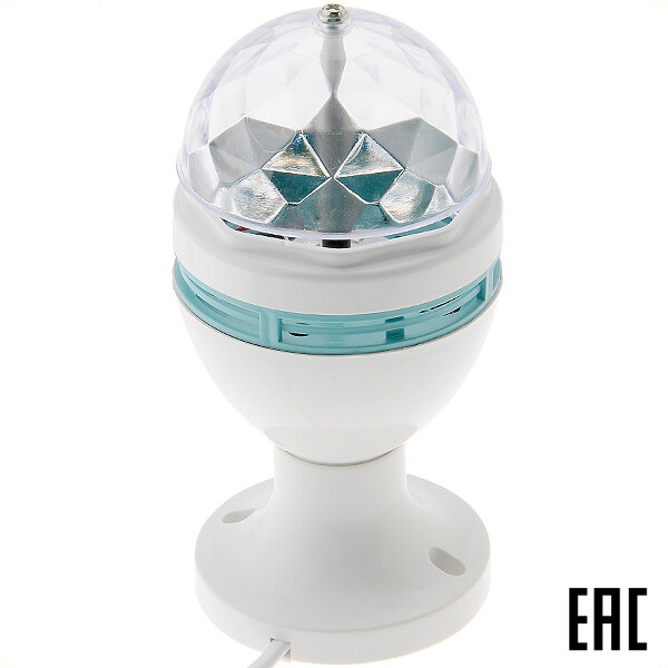 Светодиодная "Диско-лампа" с подставкой RGB IP20 NEON-NIGHT 220В 6Вт 3LED E27 601-251