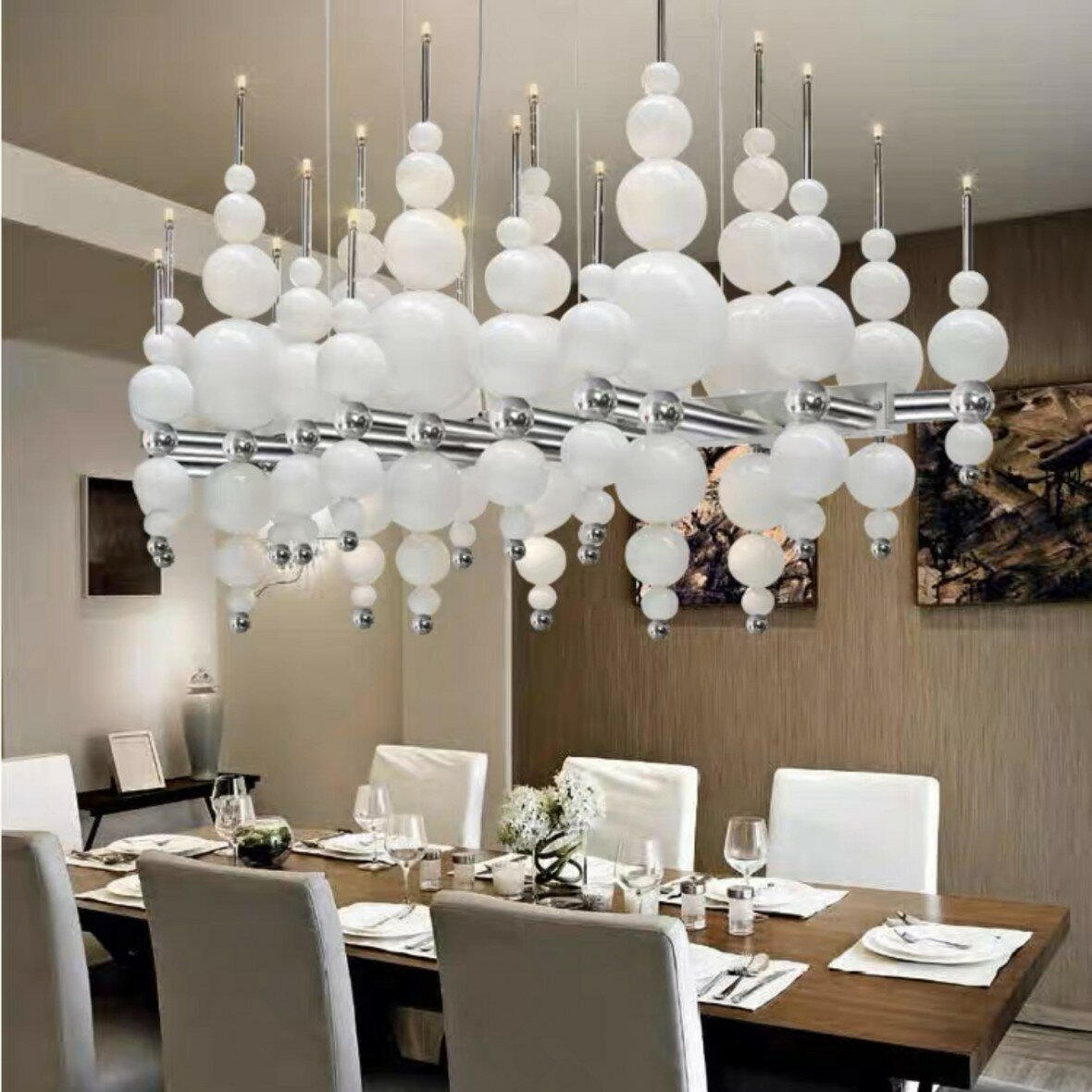 Люстра Bubbles (20 лампочек / цвет белый)