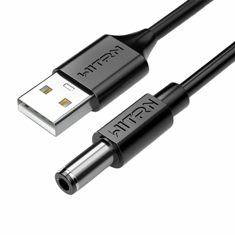 Линия повышения мощности USB USB-A в DC9V/12V Кабель-адаптер QC3.0 2,5x5,5 мм Разъем для Wi-Fi-маршрутизатора Динамик 2,1x5,5 мм