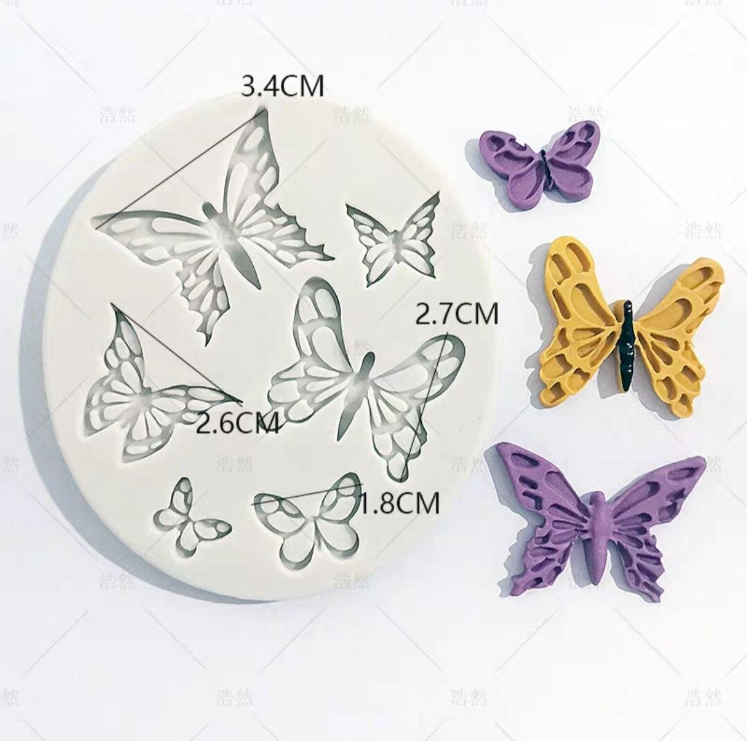 Молд силиконовый для творчества. Бабочки