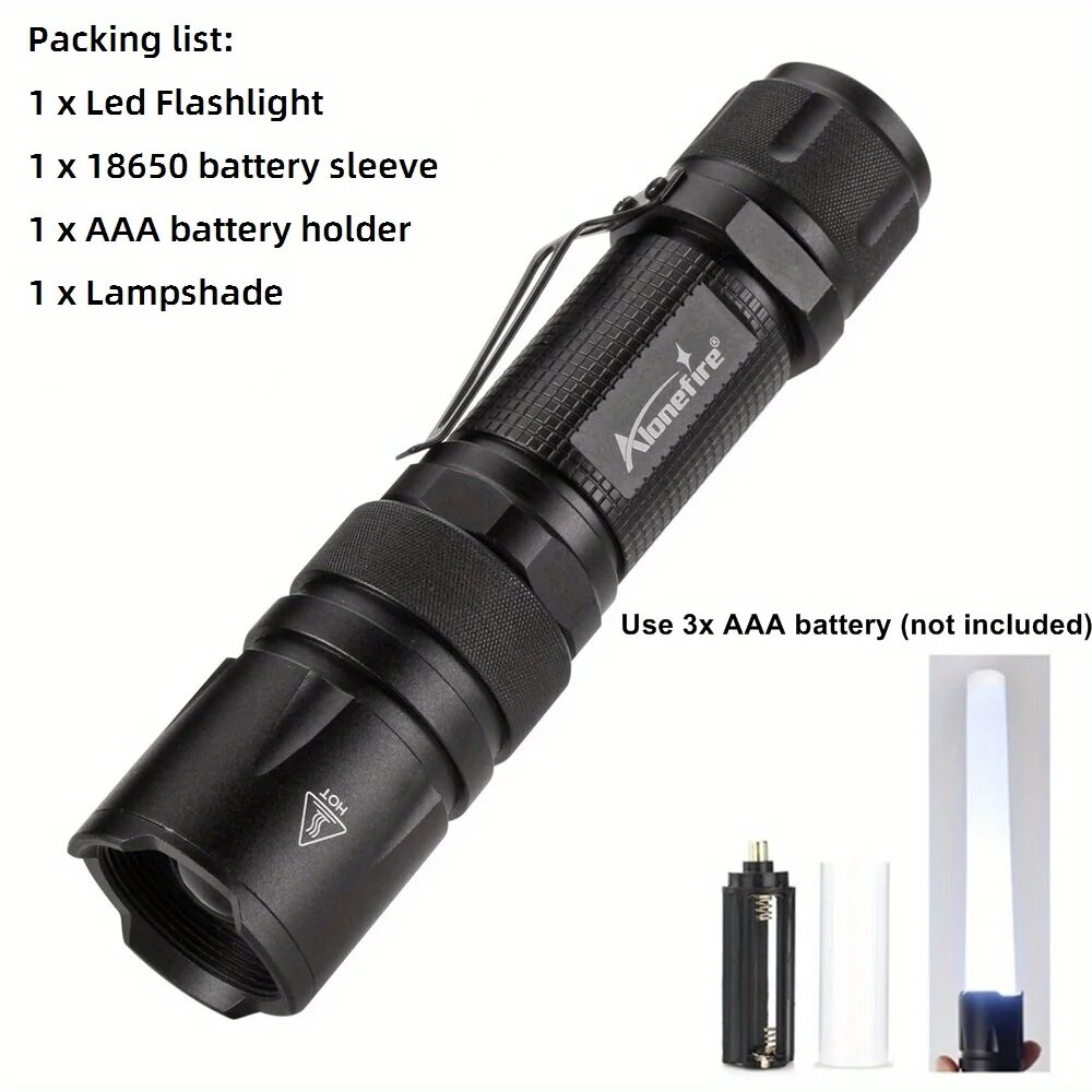 Alonefire X33 многоцветный фонарик X33-Rgz-NO Battery