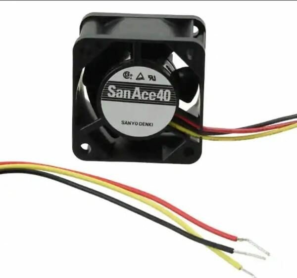 Вентилятор SANYO DENKI 109P0412G3013 осевой 40х40х28мм,12В DC 0.31А 3.72Вт качения 11500об/мин 3 провода 1 шт