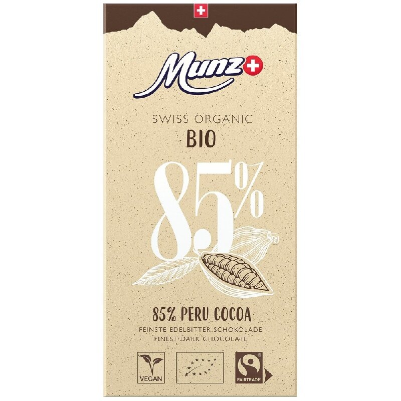 Шоколад MUNZ BIO горький 85% какао 100г