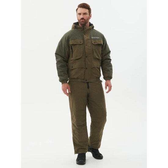 Костюм демисезонный Huntsman Таймень ткань Исландия цвет хаки, 52-54/182