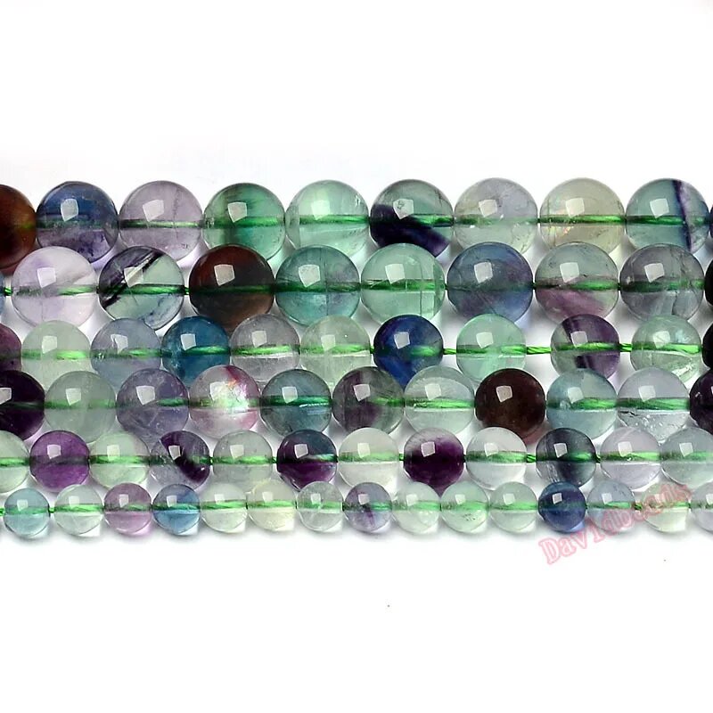 Круглые бусины из флюорита MOON BEADS 16 дюймов 4/6/8/10/12 мм 6mm 63pcs 1lot