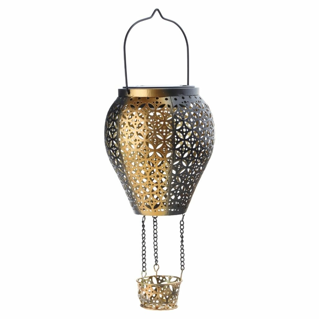 Кованый воздушный шар для сада (золотой, без кронштейна)