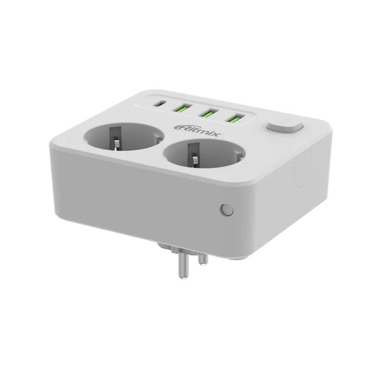 Сетевой фильтр Ritmix RM-023PD White — фото 1