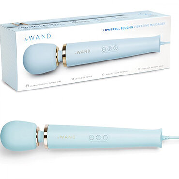 Le Wand Powerful Plug-In Vibrating Massager, голубой Супермощный вибромассажер работающий от сети