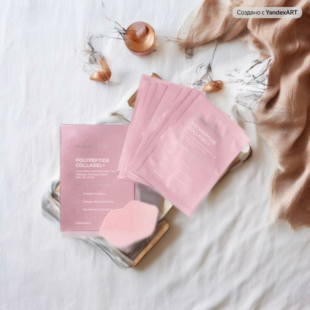 HydroPeptide PolyPeptide Collagel+ Lip Mask Обновляющая маска для губ 8шт
