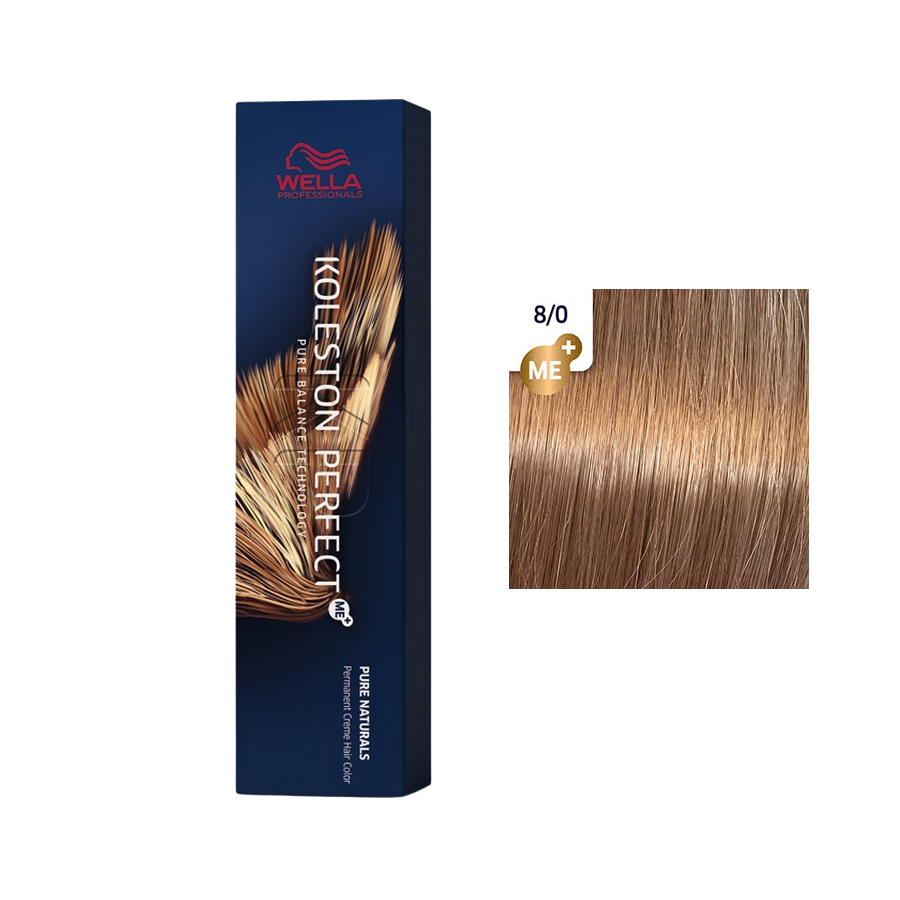 Wella Koleston Perfect ME+ 8/0 - Стойкая краска светлый блонд натуральный 60 мл