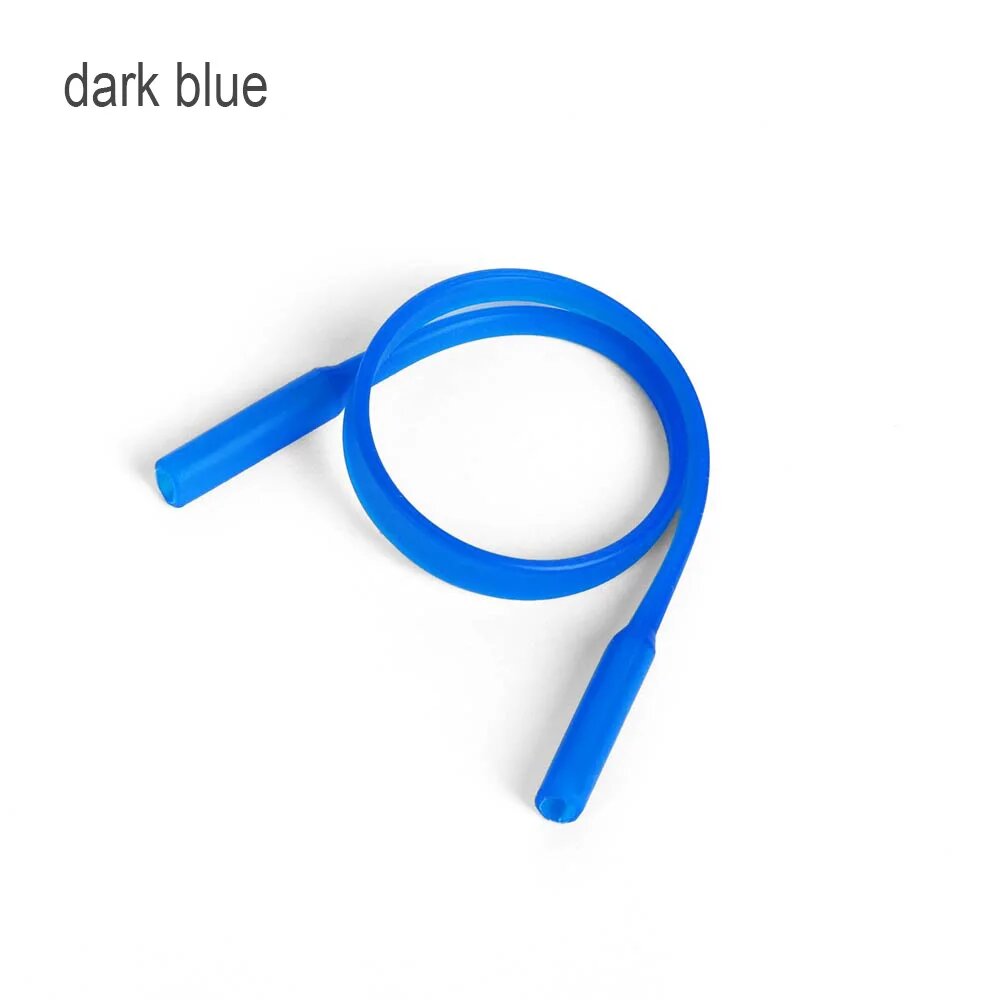 Силиконовые ремешки для очков 2 шт. Синий, dark blue