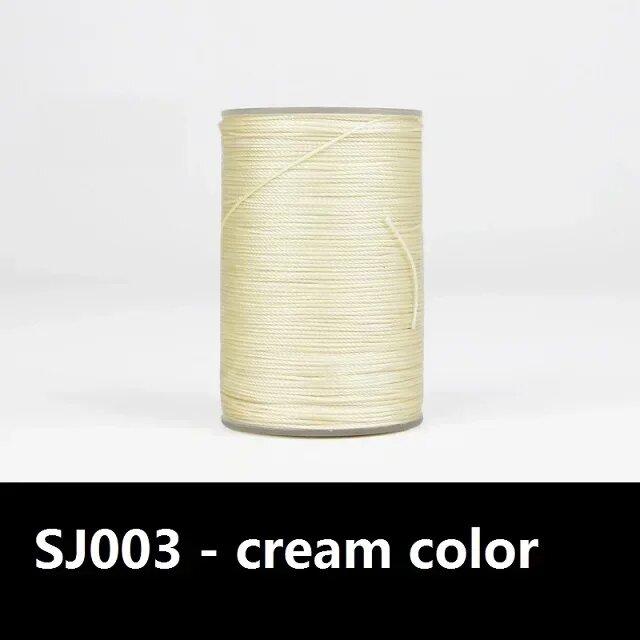 Вощеная кожаная нить 0,35 мм 160 м cream color