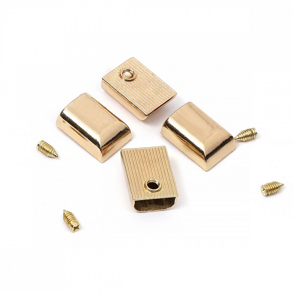 Наконечник на молнию TBY металлический 11х17 мм, внутренний размер 9х4 мм цвет золото, 10 шт (TBY.165187)