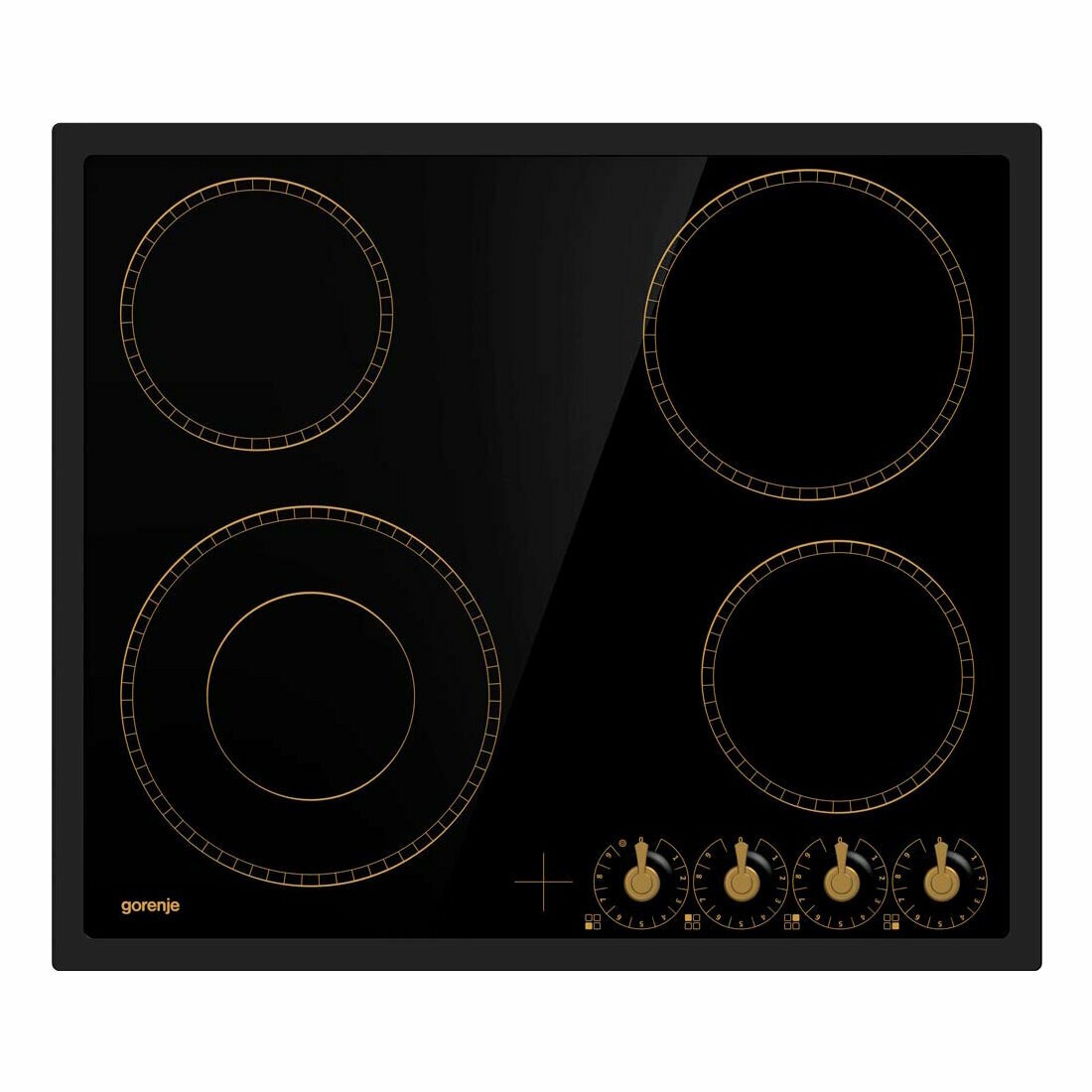 Встраиваемая варочная поверхность Gorenje EC642CLB индукционная 6,4 кВт, 4 конфорки