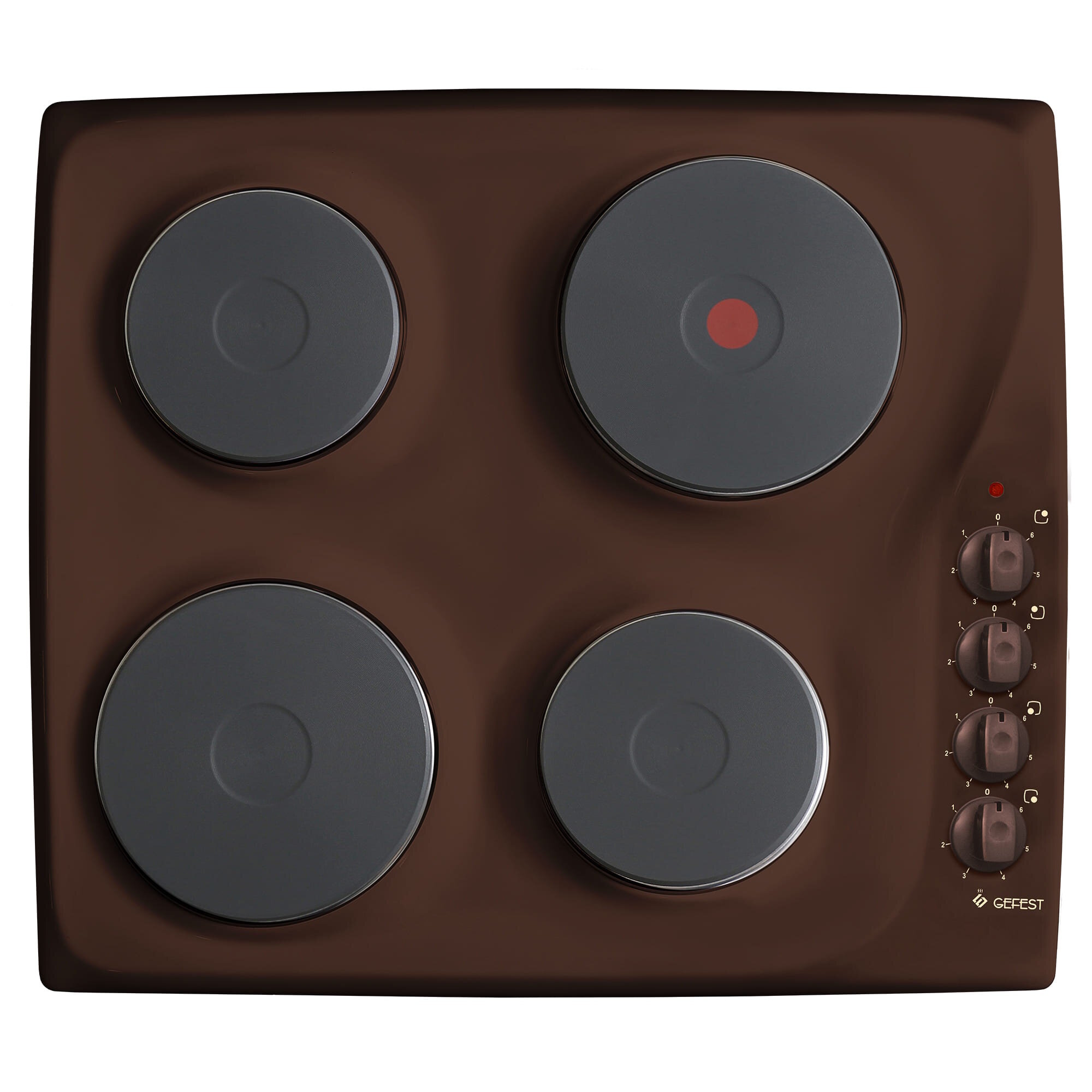 Встраиваемая варочная поверхность Гефест 3210 К17 электрическая, 5,5 кВт, 4 конфорки