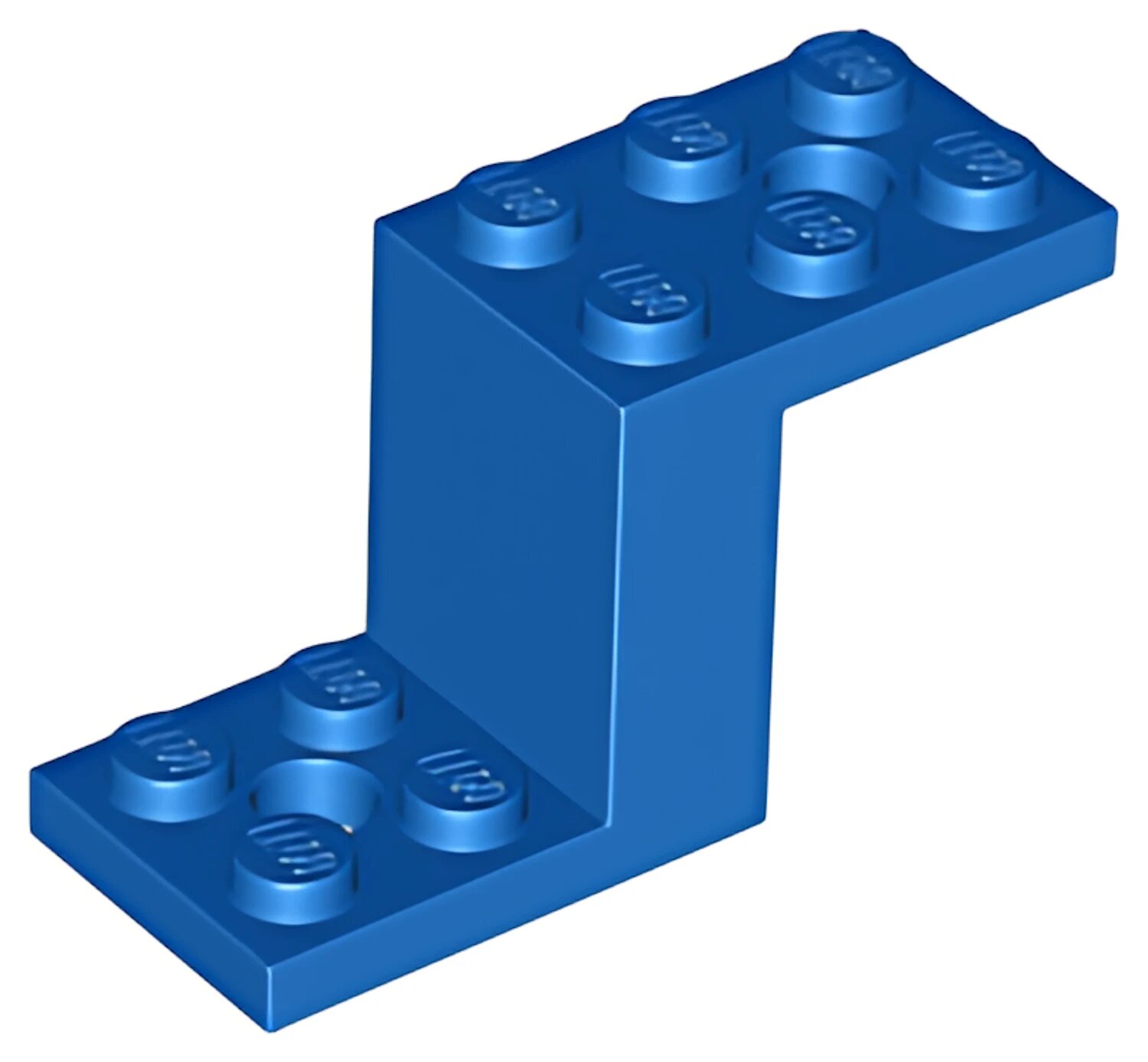 Деталь Lego Bracket 5 x 2 x 2 1/3 with 2 Holes and Bottom Stud Holder 76766 Blue U