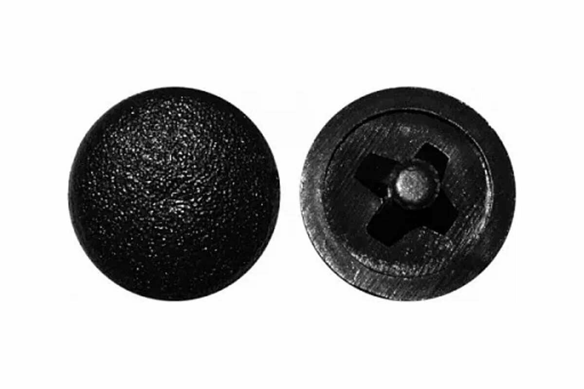 31712 декоративные заглушки черные для крепежной техники, комплект 100 шт пластиковые