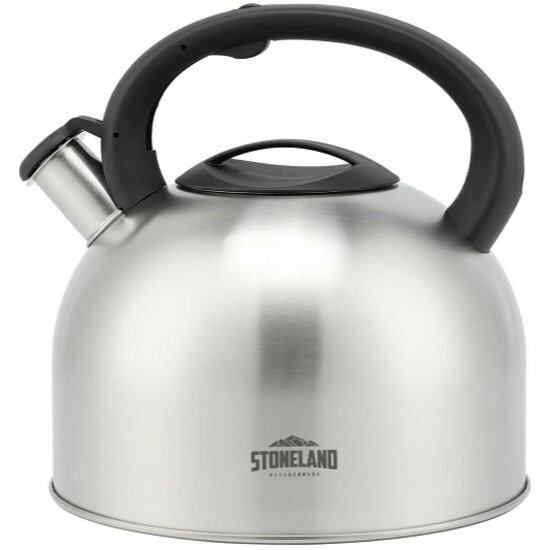 Чайник Stoneland 4.5 л, со свистком, нержавеющая сталь (SWK-0121)