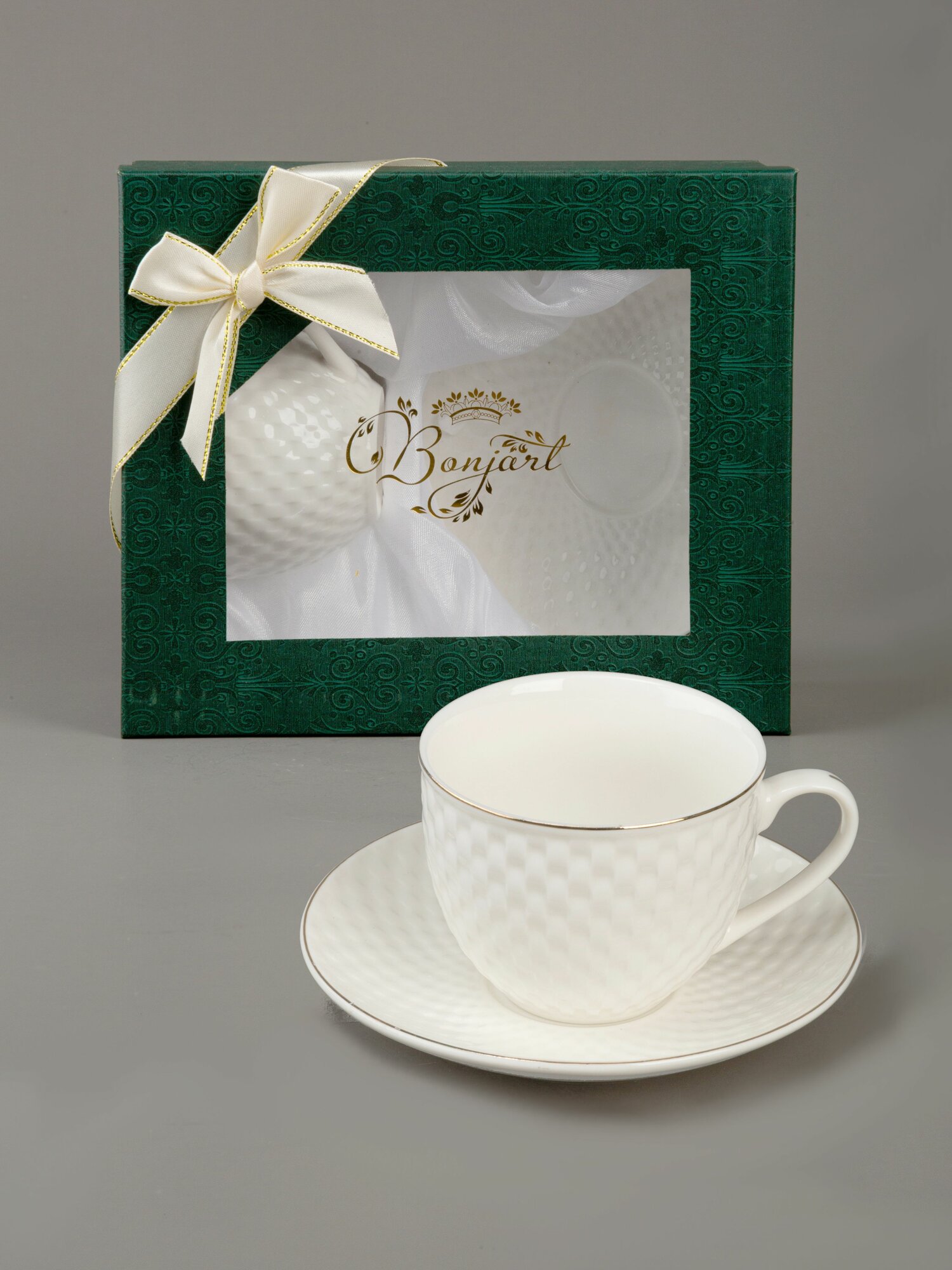 Чайный набор подарочный: кружка и блюдце