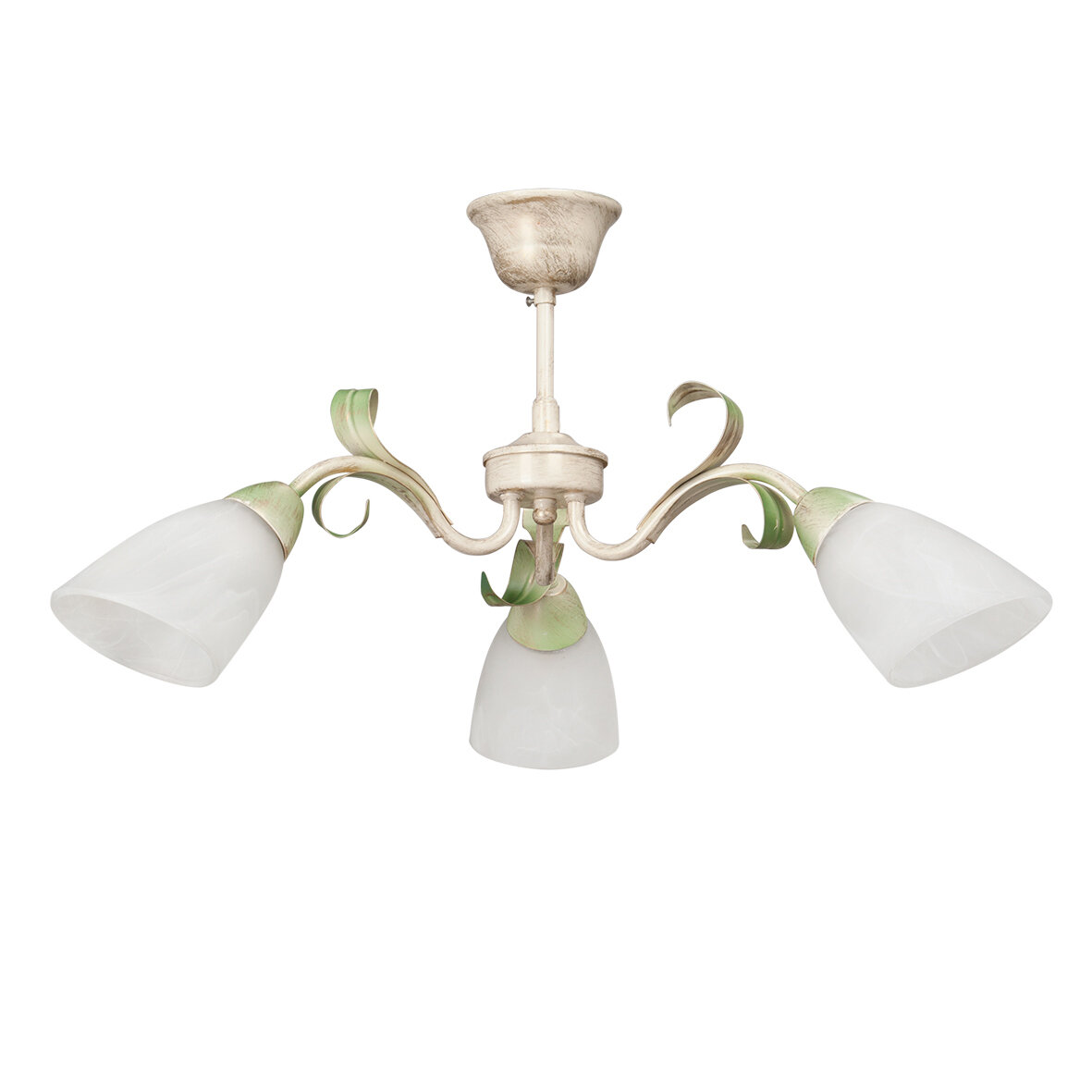 Люстра потолочная Vitaluce V1535/3PL , 3 лампы 9м2, Е14, макс. 40Вт, цвет кремовый с золотом.