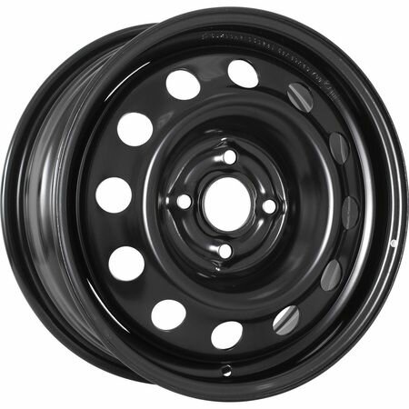 Колесный штампованный диск Евразиа тапо 64A49A R15x6 4x100 ET49 CB56.5 Black