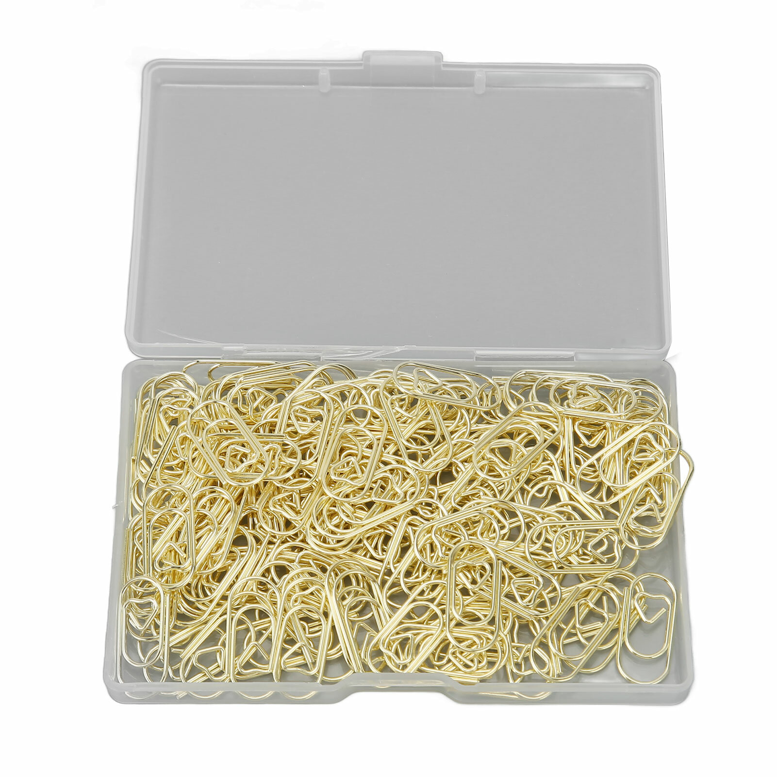 Золотые гальванические скрепки в форме сердца, 150 шт. милые противоскользящие скрепки для офисных школьных семейных украшений