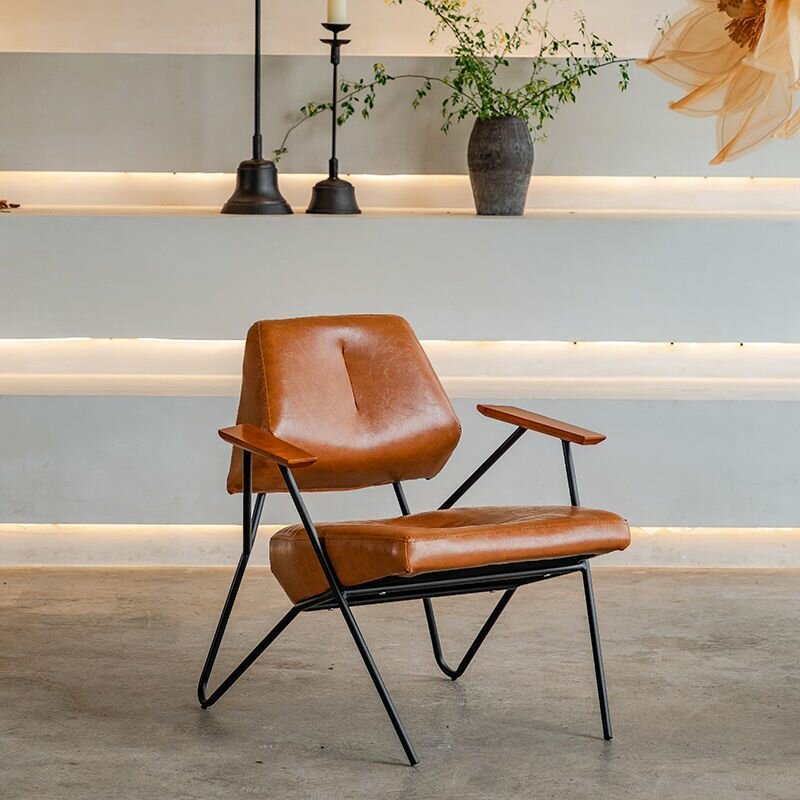 Кушетка Диваны кресла приемная 57х68х74 см черный коричневый