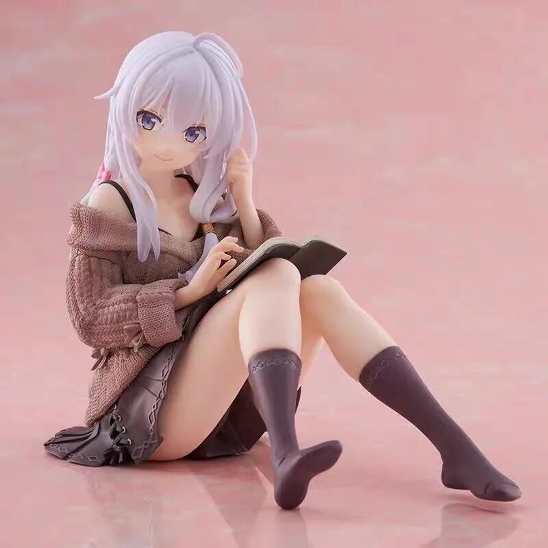 10 см TAITO Блуждающая Ведьма Элейна Аниме Фигурка Коллекция игрушек Путешествие Элейны Фигурка ПВХ Модель Кукла Подарок