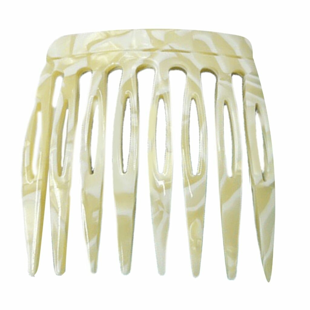 (1 шт.) Гребень со вставкой из черепахового панциря, ацетатные аксессуары для волос-сырного цвета