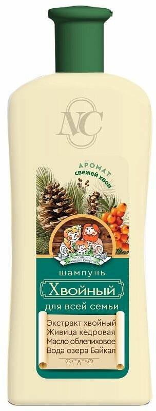 Шампунь Невская косметика "Хвойный" для всей семьи, для всех типов волос, 400 мл