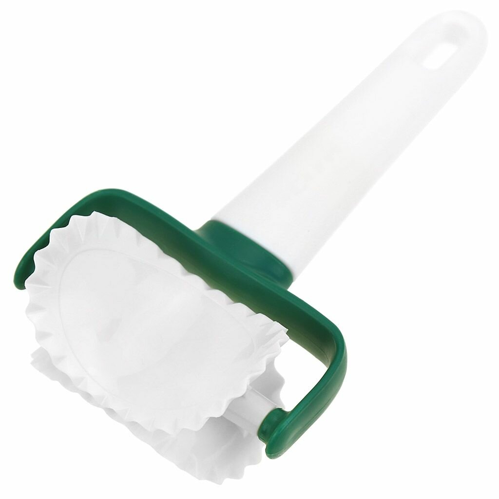 Нож для теста КНР пластмассовый "Вареник фигурный" 8,5х16,5 см, в блистере (FM708)