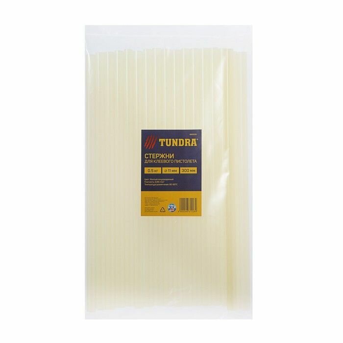 Клеевые стержни Tundra 11х300 мм, 0,5 кг, 18 шт