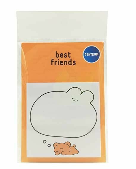 Бумага для заметок Centrum "Best Friends", клеевая, 70х70 мм, 30 листов (71229)