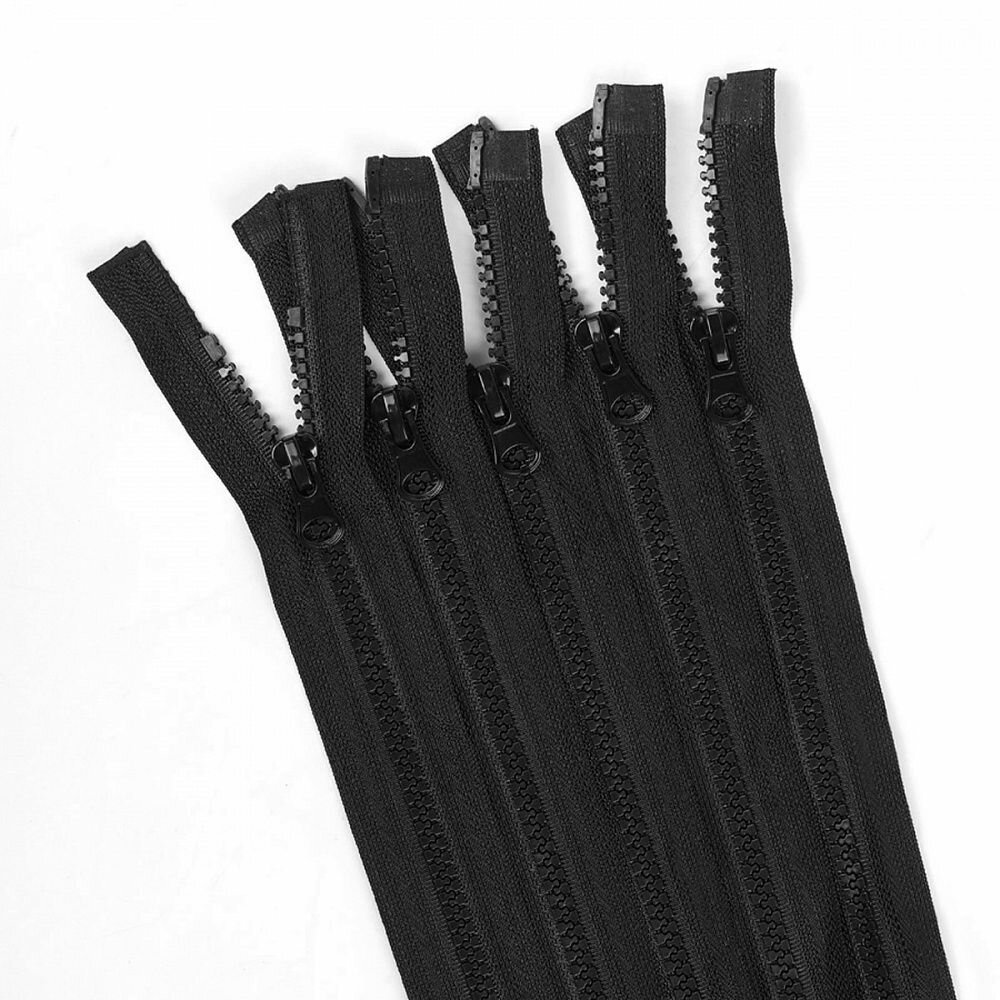 Молния MaxZipper трактор № 5, 2 замка, 70 см, цвет F322 черный упаковка 50 шт