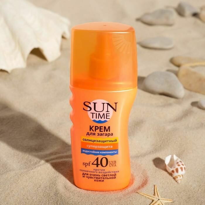 Крем для загара SUN TIME "Биокон" солнцезащитный SPF 40, 150 мл (4660018600317)