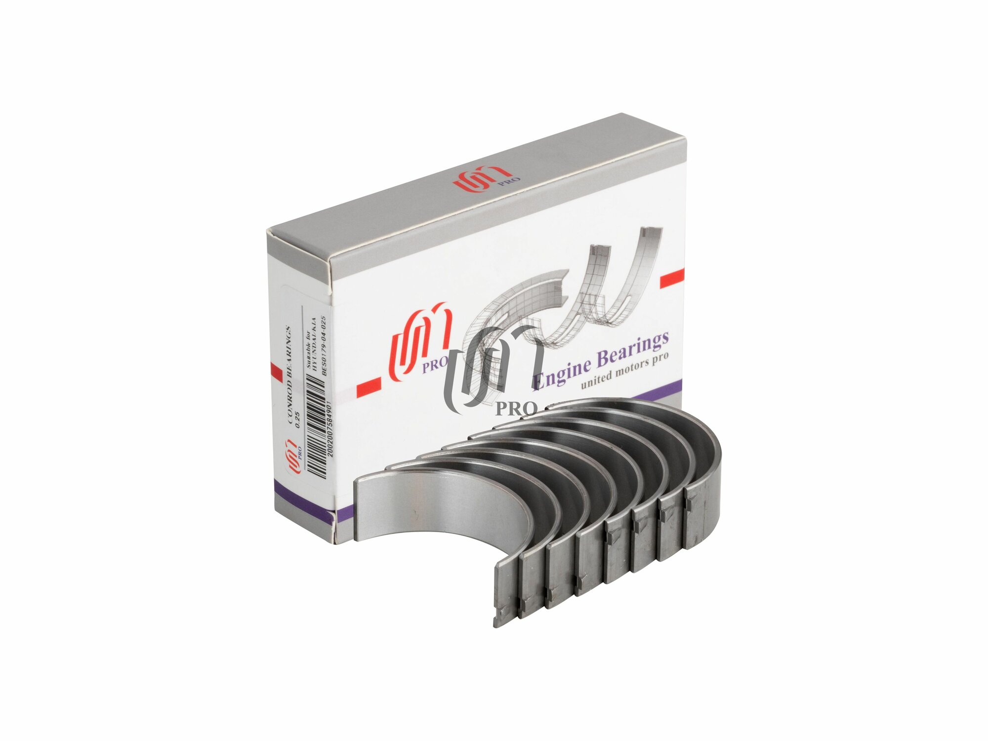 Вкладыши шатунные 0.25 Kia/Hyundai G4NA/G4NC UMpro